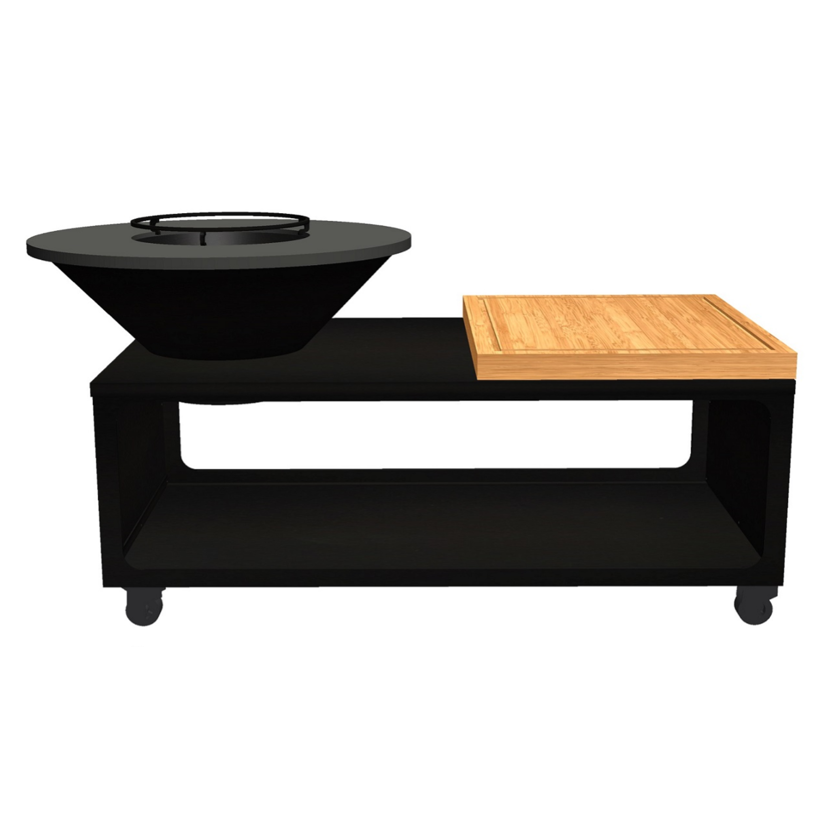 BBQ Plancha Grill Compañía - avec couvercle et rangement bois 60Ø – BBQ ...
